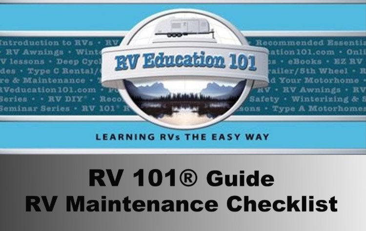 Official RV 101® Guide -RV Preventive Maintenance Checklist – RV 101 ...